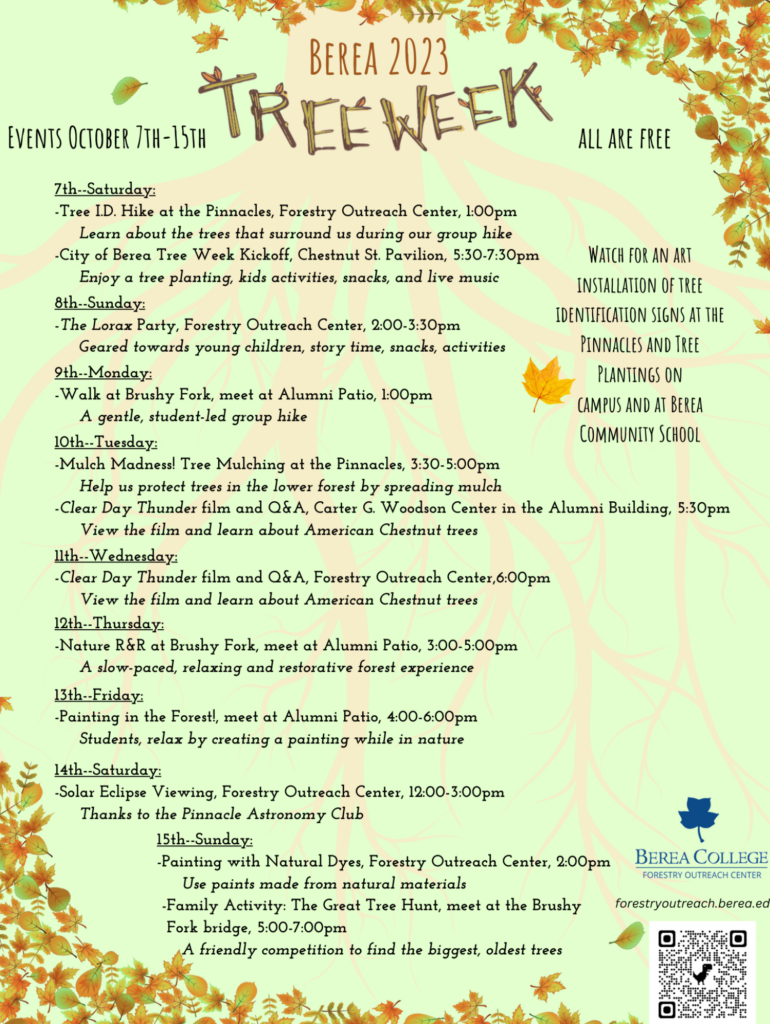 Tree Week 2023 - BC Forestry Outreach Center