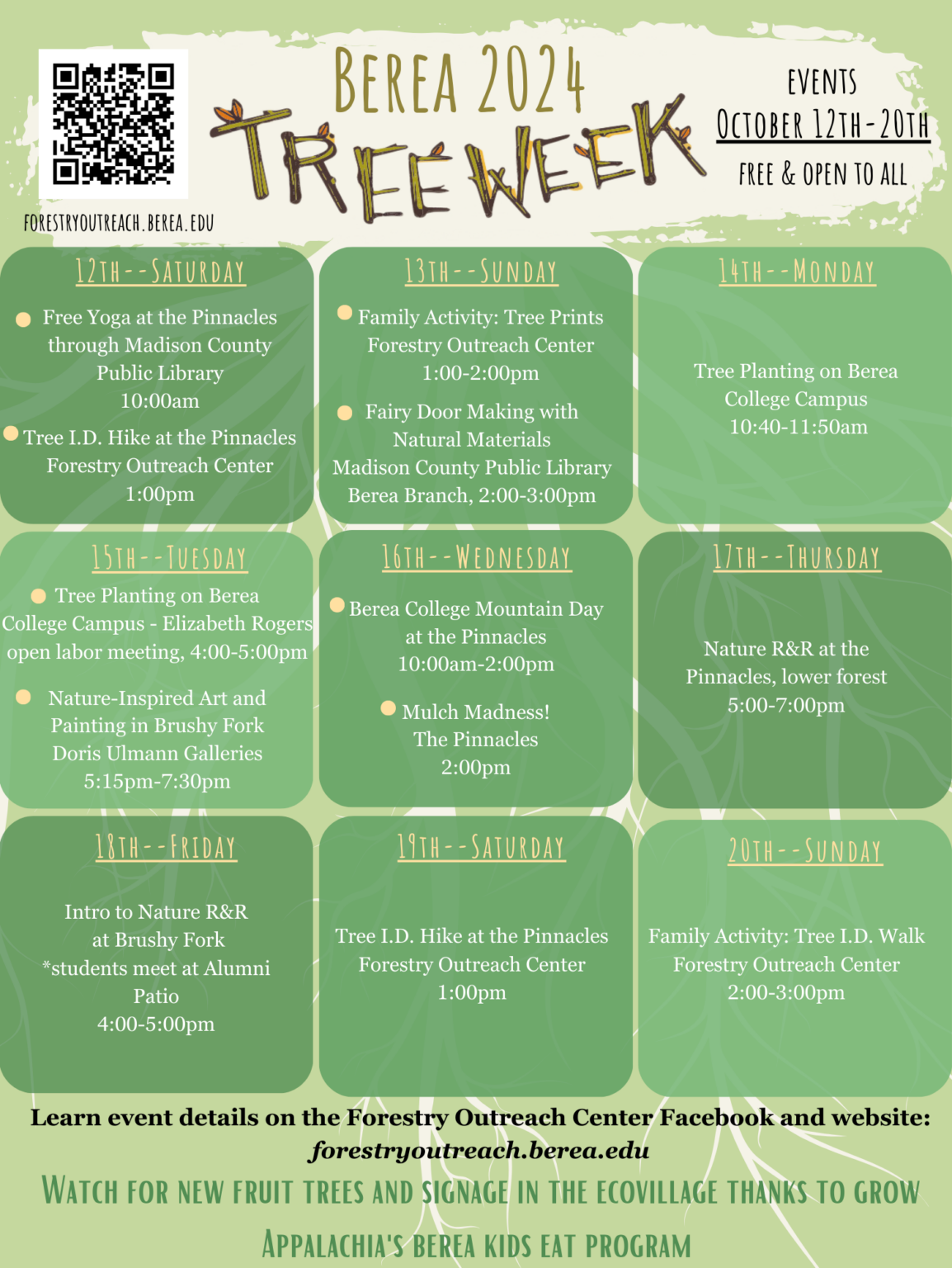 Berea Tree Week - BC Forestry Outreach Center